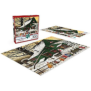 Buffalo Games - Charles Wysocki - Cocoa Break at The Copperfields - 500 Piece Jigsaw Puzzle Multi, 21.25"L X 15"W