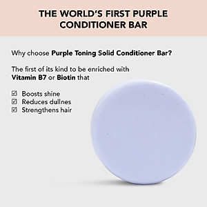 Kitsch Purple Conditioner Bar for Blonde Hair & Self Draining Shower Caddy with Discount