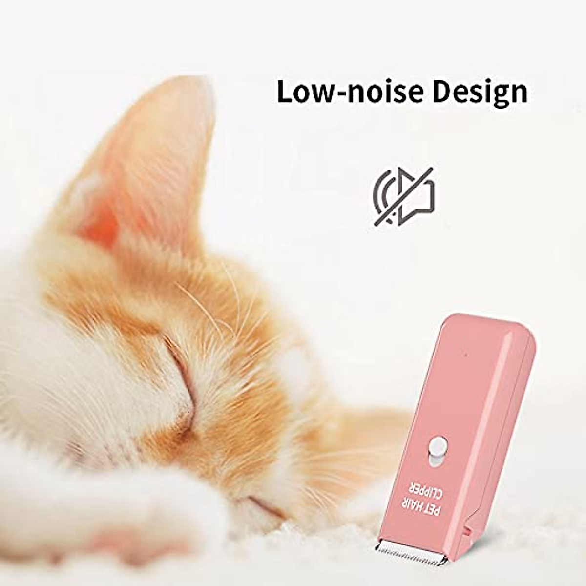 Dog Cat Home Hair Waterproof Clipper Portable Electric USB Rechargeable Pet Grooming Tools Low Noise Shaver Cordless Trimmer for Small and Large Pets