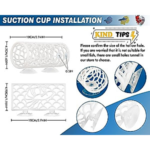 Abizoo Betta Fish Tank Accessories,Betta Bed Tunnel Cave Soft Edges for Delicate Fins, Betta House Shrimp Pleco Hide Resting Tube Siamese Fighting Fish Corner Moss Ledge for Aquarium Betta Hammock