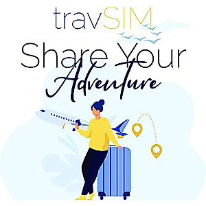 travSIM USA SIM Card (Lycamobile SIM Card) Valid for 30 Days – 6GB 3G 4G LTE Mobile Data - United States Lycamobile US SIM Card (Unlimited USA & International Calls & Texts)