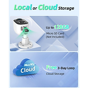 MaxiViz Solar Camera Outdoor Wireless, 2.4GHz Wi-Fi Security Camera with AI Motion Detection, Cameras for Home Security with 2K Color Night Vision, Two-Way Talk, IP66 Weatherproof, Cloud/SD Storage