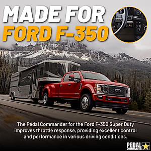 PEDAL COMMANDER for Ford F350 Super Duty Trucks 2011-2024 Throttle Response Controller Fits: Base, XL, XLT, King Ranch, Lariat, Limited, Tremor, Platinum Gas & Diesel, F-350 Truck Accessories