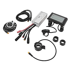 VGEBY Bicycle Speed Controller Kit, Electric Bike Motor Controller 22A Speed Controller 36V 48V with S900 Panel 1 to 2 Cable for 500W Motor