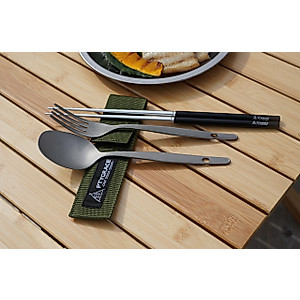 TSUNAGI Chopsticks, Lightweight, 9.1 inches (23 cm), Stylish, Outdoor, Camping, BBQ, Titanium, Aluminum, Made in Japan, Tsubamesanjo, Split Type, Foldable, Compact, Storage Case Included, Black