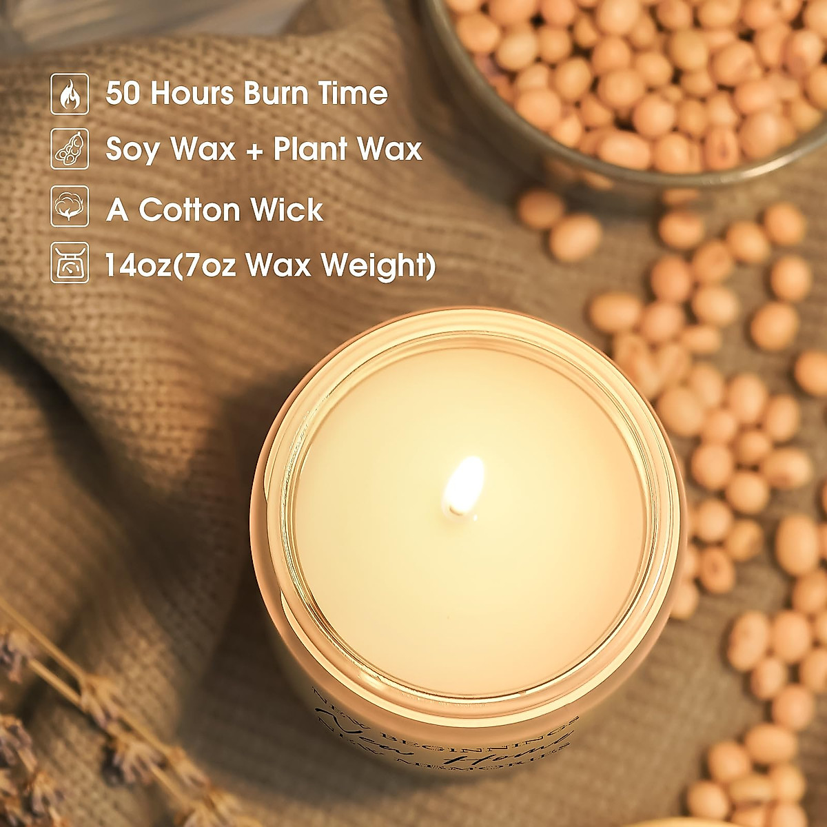 Housewarming Gifts, New Home Gift Ideas, House Warming Gifts for Women Men, Sweet Home Candle for First Apartment Homeowner, Moving Away New Beginning Gifts, Lavender Scented Candle