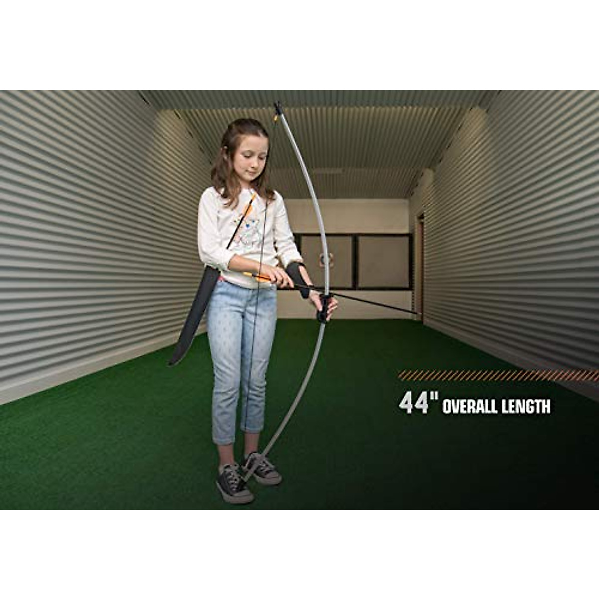 Bear Archery Crusader Bow for Youth, Recommended Ages 9-12, Ambidextrous, Continuous Draw Weight Up to 20 lb., Continuous Draw Length Up to 28-inches