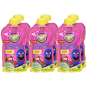 Earth's Best, Organic Fruit Yogurt Smoothie, Mixed Berry (Pack of 6)