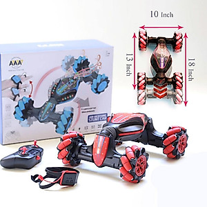 AAA777USA Remote Control Stunt Car with Gesture Control, Off-Road Drift Stunt Twist Car with 360 Degree Slips & Flips RC Toys for Kids and Adults – Birthday Gifts for Kids (Big Size)