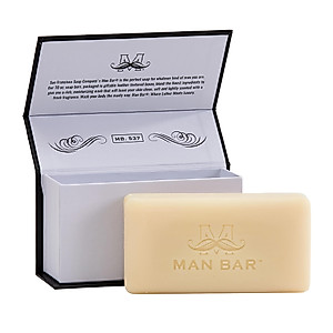 San Francisco Soap Company Midnight Amber Fragrance Man Bar - Moisturizing - No Harmful Chemicals - Good for All Skin Types - Made in the USA