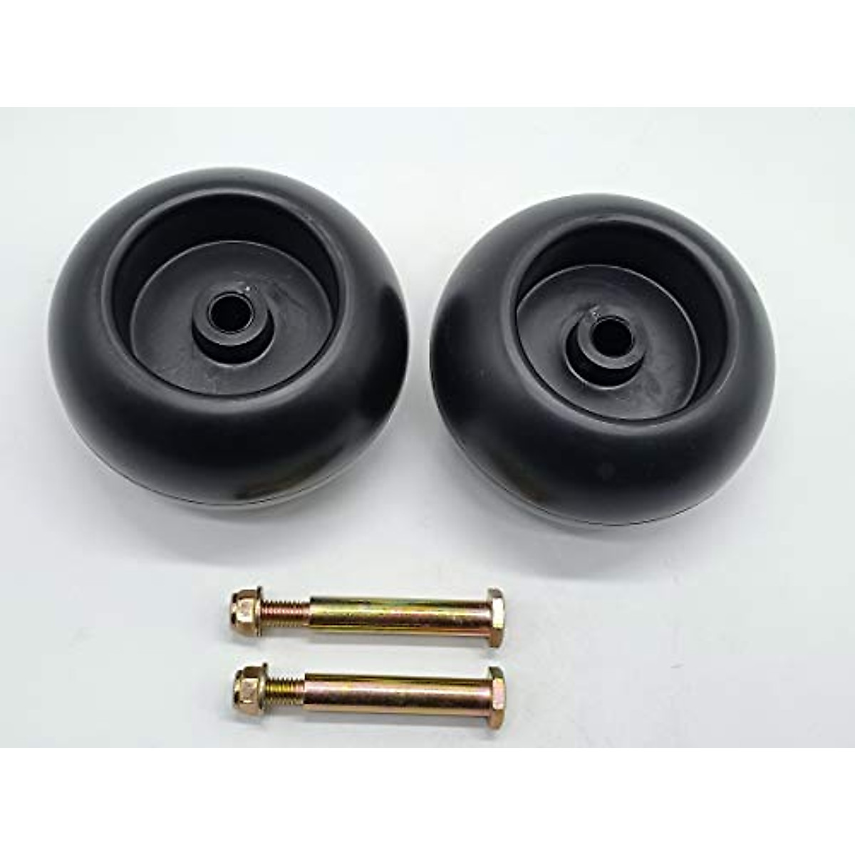2 pcs Deck Wheels + Shoulder Bolts, Lock Nuts For 133957 174873 532133957 532174873 Replace 734-03058, 753-04856. 92683, 92265. M84690