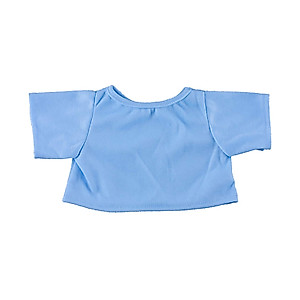 Light Blue T-Shirt Outfit Teddy Bear Clothes Fits Most 14"-18" Build-a-Bear and Make Your Own Stuffed Animals