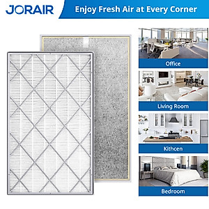 HE601 Filter for Shark Air Purifier 6 Replacement Filter - Compatible with Shark Air Purifier 6-Fan HE601 HE602, H13 True HEPA Filter, Compare to Part # HE6FKPET, HE6FKBAS, HE6FKPRO, 1 Pack