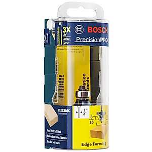 BOSCH 85293MC 3/16 In. x 1/2 In. Carbide-Tipped Roundover Router Bit