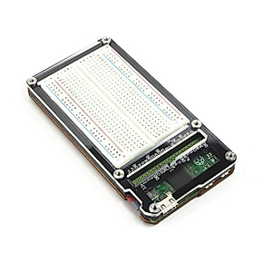 Zebra Zero Plus for Raspberry Pi Zero & Zero Wireless- Black Ice Plus Breadboard