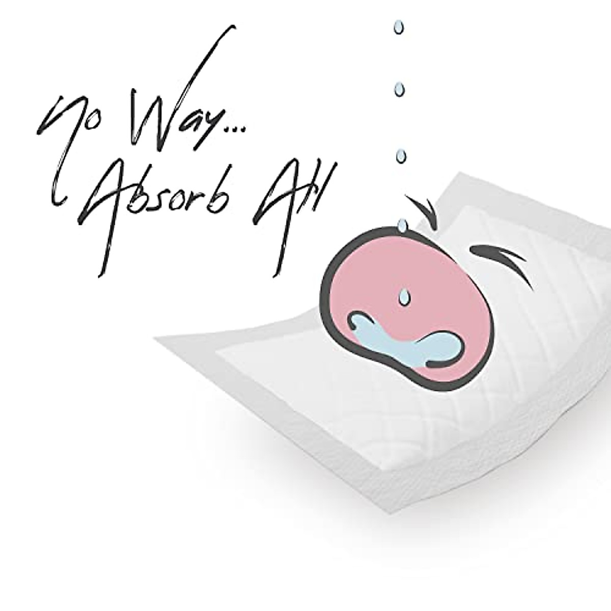 WICKEDPUP Dog Diaper Liners Booster Pads for Male and Female Dogs, 100ct | Disposable Doggie Diaper Inserts fit Most Reusable Pet Belly Bands, Cover Wraps, and Washable Period Panties