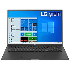 LG Gram 17Z90P Laptop 17" IPS Ultra-Lightweight, (2560 x 1600), Intel Evo 11th gen Core i7 , 16GB RAM, 2TB SSD, Upgradeable Windows 10 Home, Alexa Built-in, 2X USB-C, HDMI, USB-A - Black