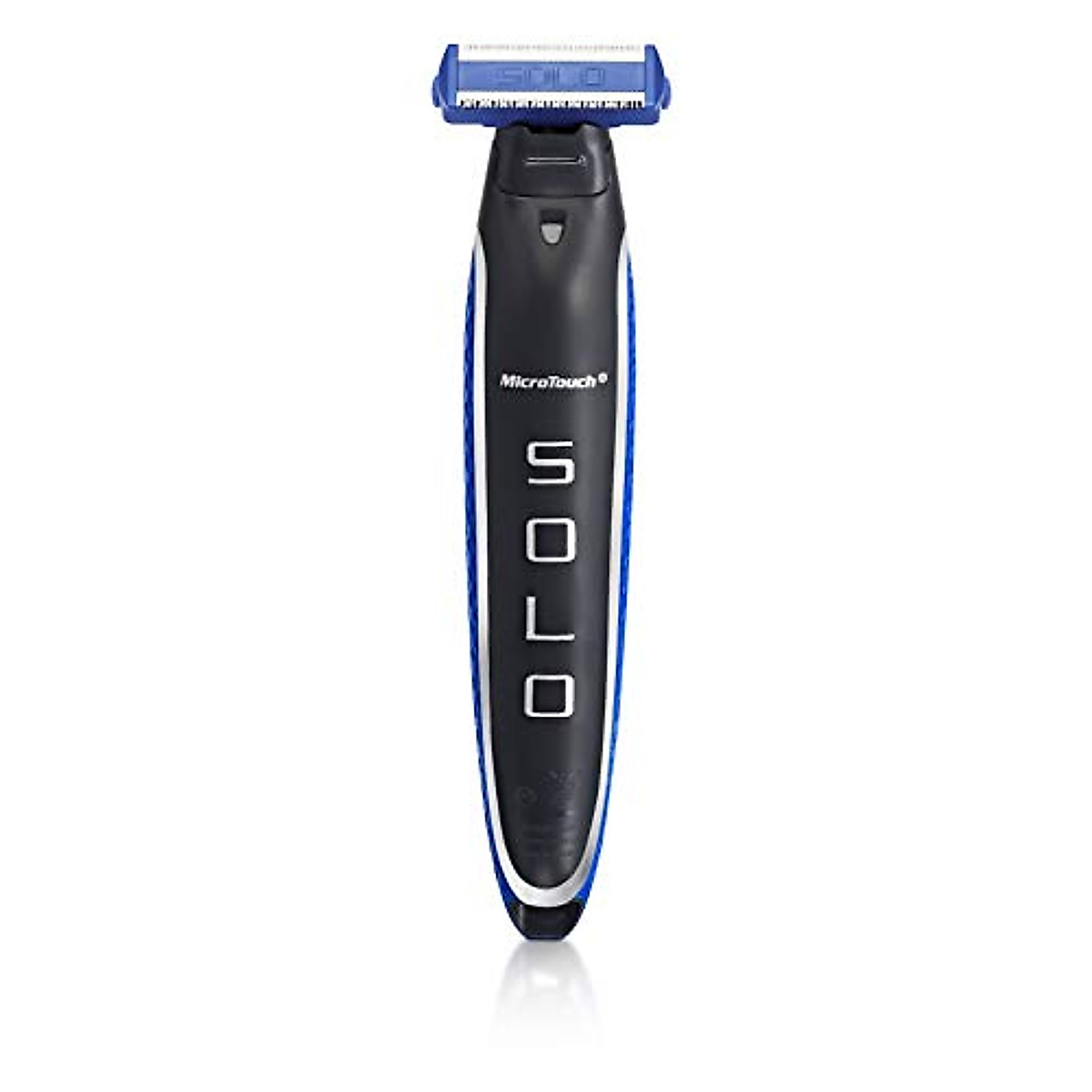 Micro Touch SOLO Men's Rechargeable Full Body Hair Trimmer, Shaver and Groomer, Blue