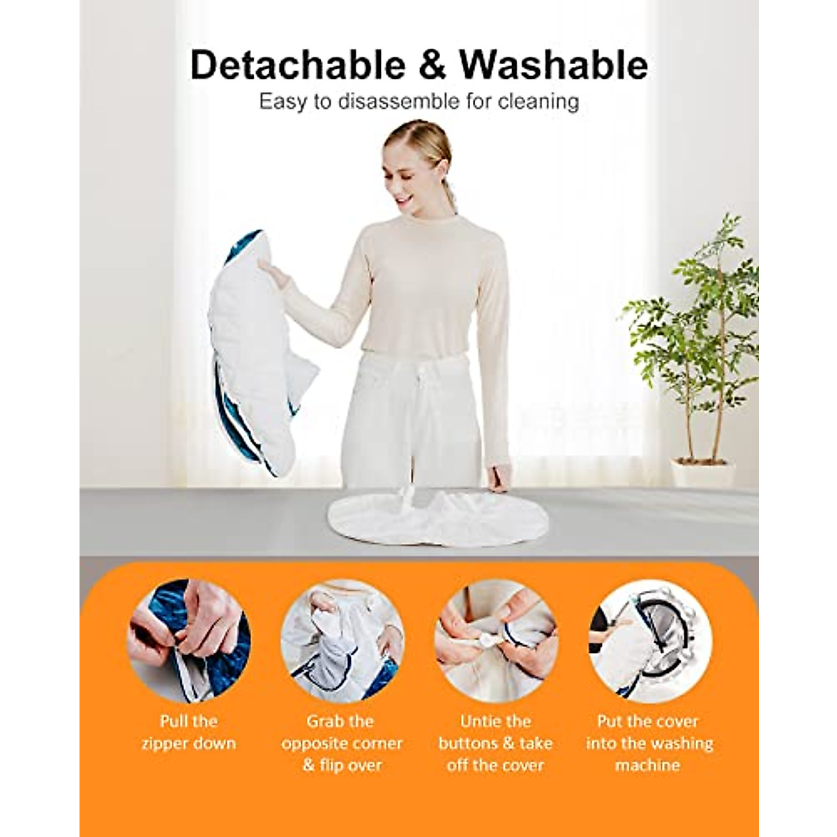 Weighted Heating Pad for Neck and Shoulders Pain Relief, Haimmy 3lb Electric Heated Neck Wrap, Fast-Heating with 6 Heat Settings, 11 Auto-Off Timers with Countdown Display, Removable Cover - 16"x20"