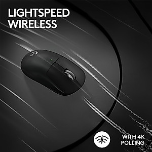 Logitech G PRO X SUPERLIGHT 2 LIGHTSPEED Wireless Gaming Mouse, 8K Polling, Lightweight, LIGHTFORCE Hybrid Switches, HERO 2 Sensor, 888 IPS, 44,000 DPI, 5 Programmable Buttons,USB-C Charging, PC & Mac