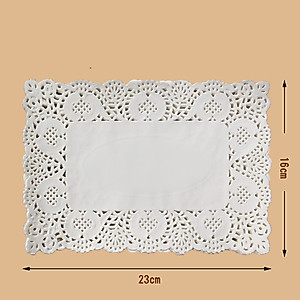 MOUDOAUER Oil-Absorbing Paper Kitchen Frying Paper Pad Food Special Barbecue Pad Plate Lace Bottom Paper Cake Baking Paper Spare Part Accessory