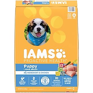 IAMS Smart Puppy Large Breed Dry Dog Food with Real Chicken, 15 lb. Bag