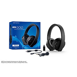 PlayStation Gold Wireless Headset - PlayStation 4 (Renewed)