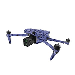 MightySkins Skin Compatible with DJI Air 3 - Blue Butterflies | Protective, Durable, and Unique Vinyl Decal wrap Cover | Easy to Apply, Remove, and Change Style