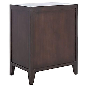 Safavieh Home Thea Brown 1-door Carved Mandala Nightstand