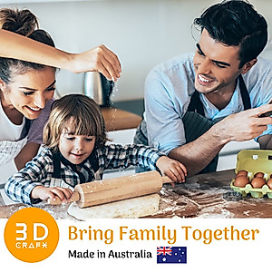 3dcrafx Cartepilla Worm Cookie Cutter and Stamp Set for Baby Shower, Cookie Mould, Professional Baking Dough Tools