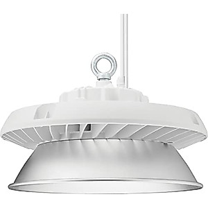 Lithonia Lighting JEBL 18L 40K 80CRI WH JEBL 18,000 Lumen LED High Bay Light with Cool White 4000K Color Temperature, White 5.00x13.00x13.00