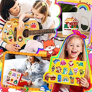 500 Pcs Cute Stickers for Kids, Water Bottle Stickers, Waterproof Vinyl Aesthetic Sticker for Laptop Scrapbook Skateboard Computer Mixed Colorful Sticker Packs for Kids Teens Adults Girls