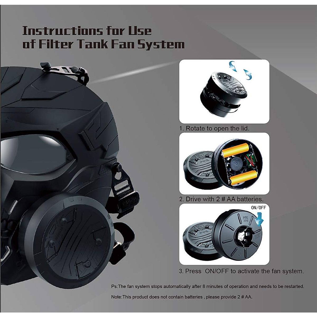 M10 Airsoft Protective Gas Mask Tactical, Full Face Eye Protection Skull Dummy Game Mask, Adjustable Strap for BB Gun Outdoor Sport CS Cosplay Shooting Movie Costume Paintball Halloween Masquerade