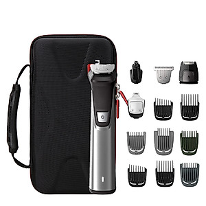 FBLFOBELI Hard Carrying Case for Norelco Multigroomer All-in-One Trimmer Series 7000 MG7750/49, EVA Storage Container Travel Bag (Case Only)