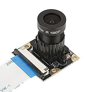 Uxsiya Camera Module, Ribbon Cameras Board High Sensitivity Clear Image with 15cm Flexible Cable for Raspberry Pi B 3 2