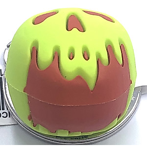 Disney Evil Quenn Iconic Poison Apple Rubber Ball Keychain. Official Snow White Keyring - 3/4" Round