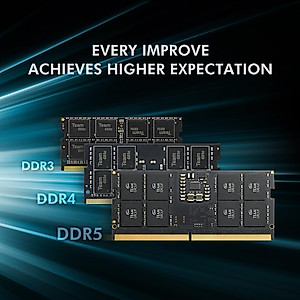 TEAMGROUP Elite SODIMM DDR5 32GB (2x16GB) 4800MHz (PC5-38400) CL40 Non-ECC Unbuffered 1.1V 262 Pin Laptop Memory Module Ram - TED532G4800C40DDC-S01
