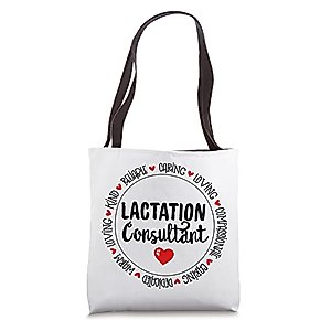 Lactation Consultant Heart Breastfeeding Coach & Lactivist Tote Bag