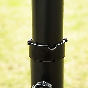 Sunnyglade 10Ft Outdoor Adjustable Offset Cantilever Hanging Patio Umbrella (Tan)