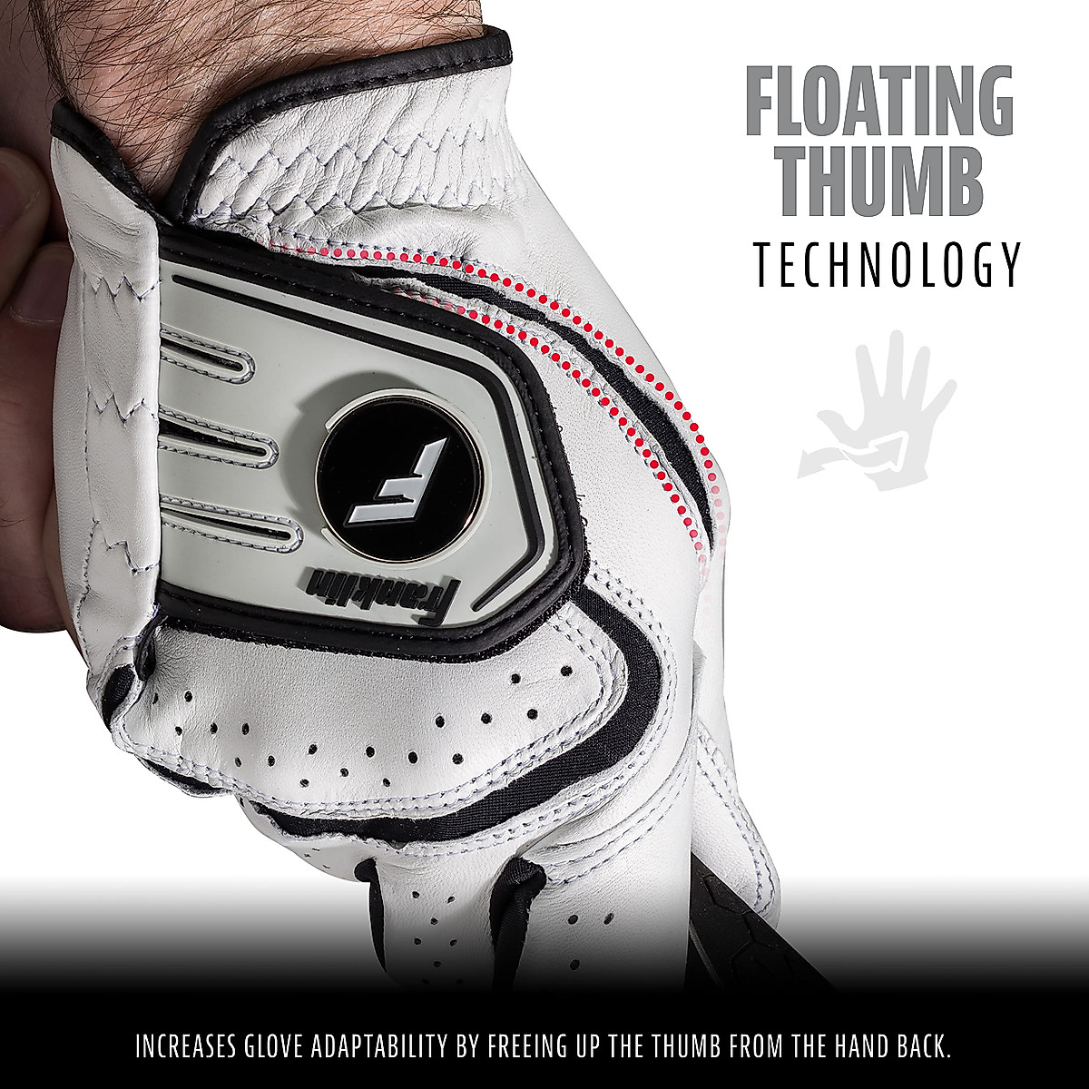 Franklin Sports Premier Leather Golf Glove - Men's Large - Left hand