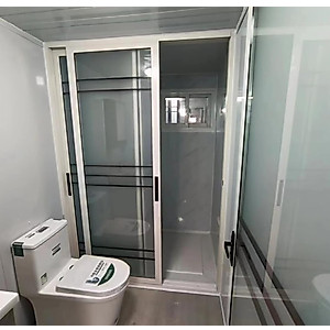 Expo Groups Portable 19x20 Ft Expandable Prefabricated Home 3+ bedrooms – Ideal for Hotels, Offices, Guard Houses, Shops, Villas, Complete Restroom, Pre-Wired (13x20FT)