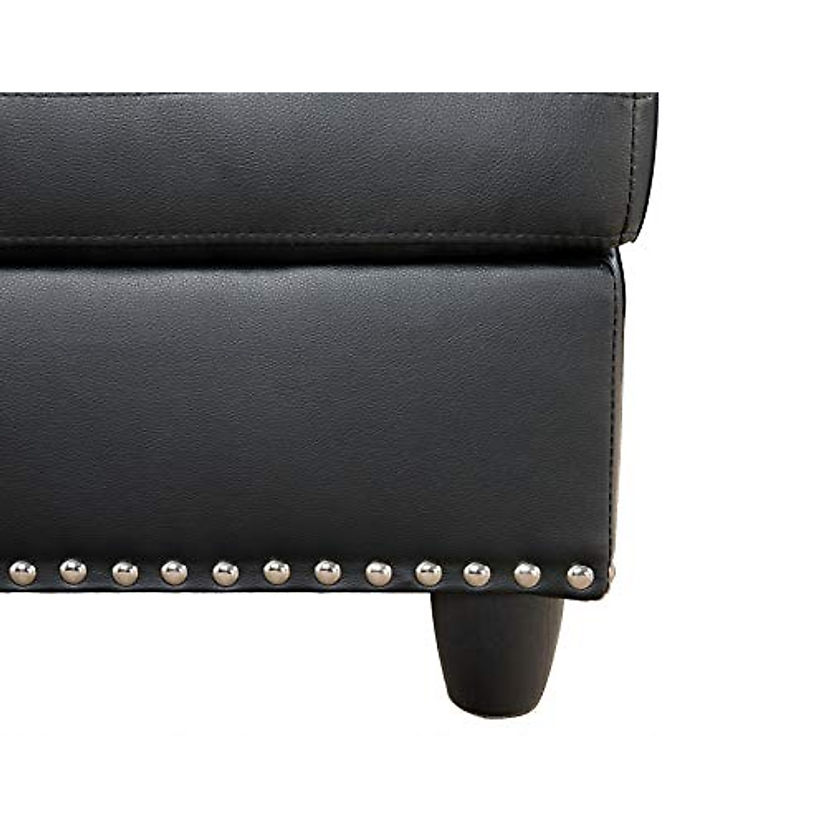 ERYE L Shaped Modular Sectional Sofa with Right Chaise,L-Shaped 5 Seaters Upholstered Corner Sofa&Couch W/2 Cup Holders and Storage Ottoman for Home Apartment Office Living Room