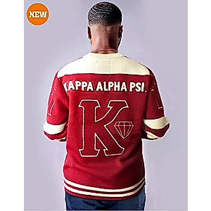 Kappa Alpha Psi M4 V-Neck Sweater [XL] Crimson Red