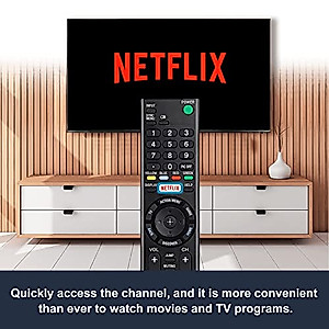 YOSUN Remote Control for Sony-TVs and Sony-Bravia-TVs, Replacement Remote for All Sony 4K UHD LED LCD HD Smart TVs