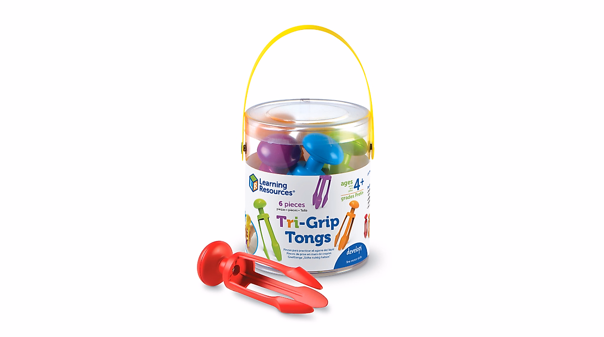 Learning Resources 3 Prong Tong, Pencil Grip Tongs, Sensory Bin, Fine ...