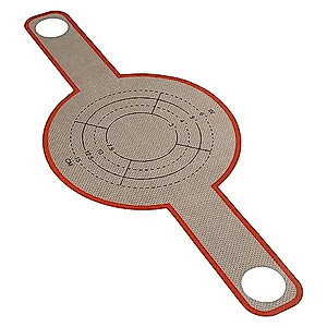 hobbyme 2 Pcs Silicone Bread Sling Dutch Oven,Non-Stick & Easy Clean Reusable Silicone Bread Baking Mat,With Extra Long Handles Bread Baking Sheet Liner,Bread Baking Mat for Transferable Dough