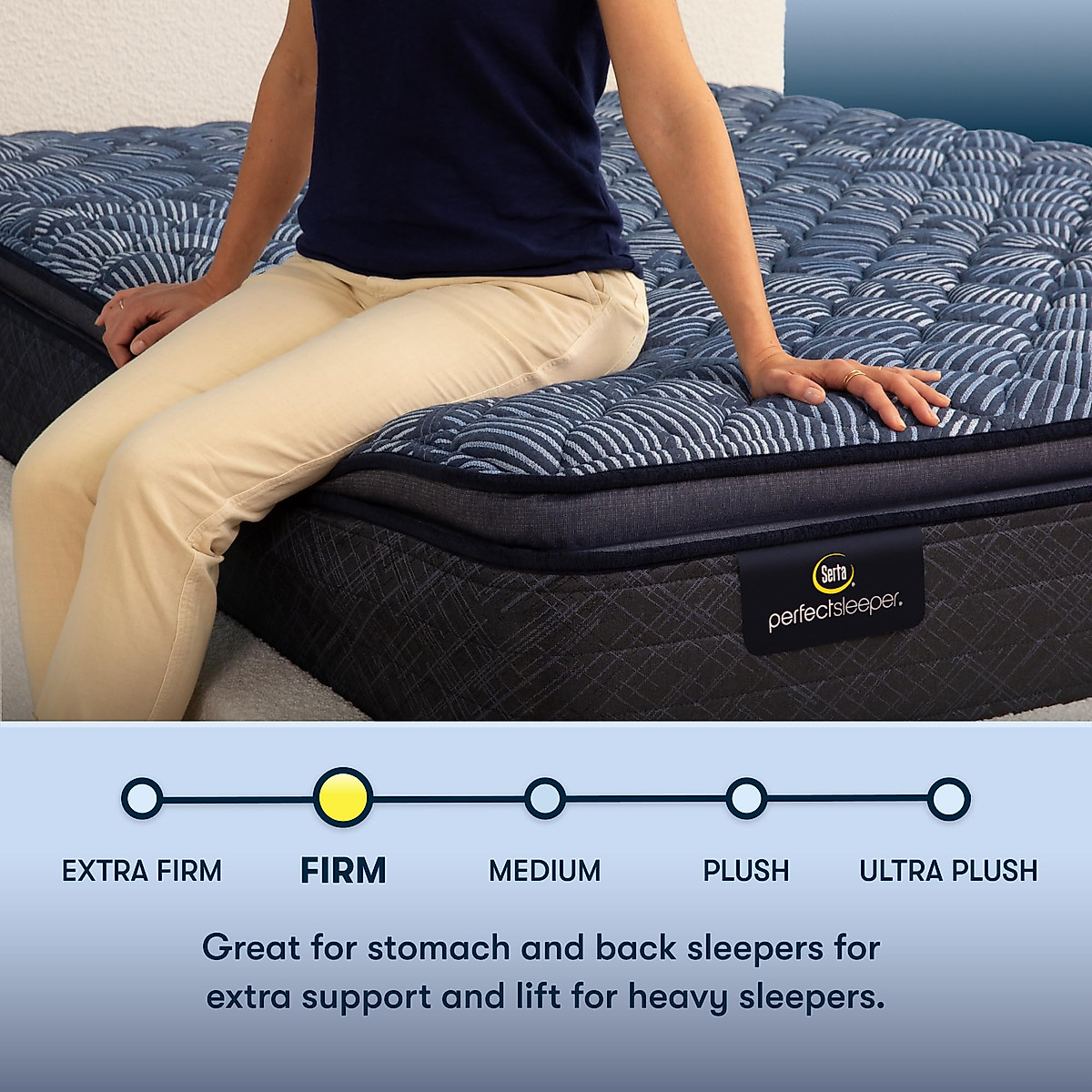 Serta Perfect Sleeper Ultimate 14.5" Twin Mattress - Firm Pillow Top, Cooling Gel Memory Foam, Pocket Innersprings for Motion Isolation, Edge Support, CertiPUR-US Certified - Oasis Sleep