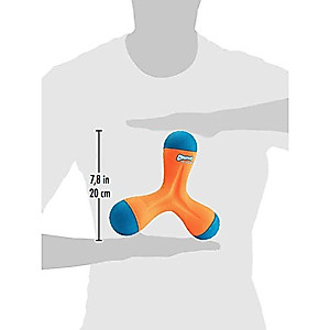 Chuckit! Amphibious Tri-Bumper Fetch Dog Toy, Medium (8.2 Inch)