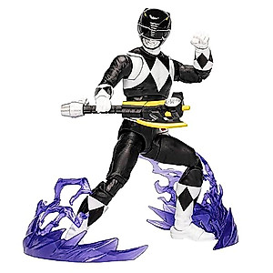 Power Rangers Lightning Collection Remastered Mighty Morphin Black Ranger 6-Inch Action Figure, Toys for Boys and Girls Ages 4 and Up