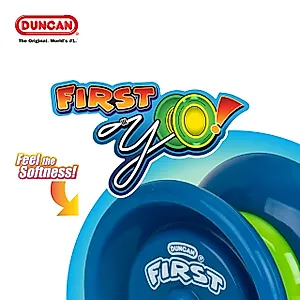 Duncan Toys First Yo! - Best Beginner Yo-Yo for Kids, Responsive Yo Yo, YoYo Toy - Purple/Yellow